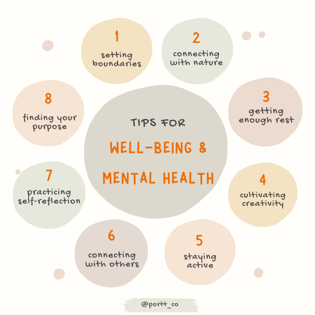 Mental Health Awareness 2023 - Wellbeing Tips - Portt & Co